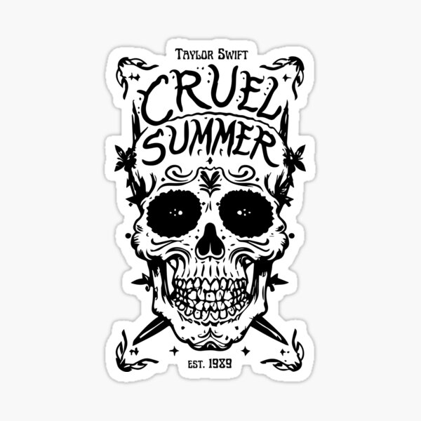 "Taylor Swift Cruel Summer" Sticker for Sale by Taylor Swift Fan Art ...