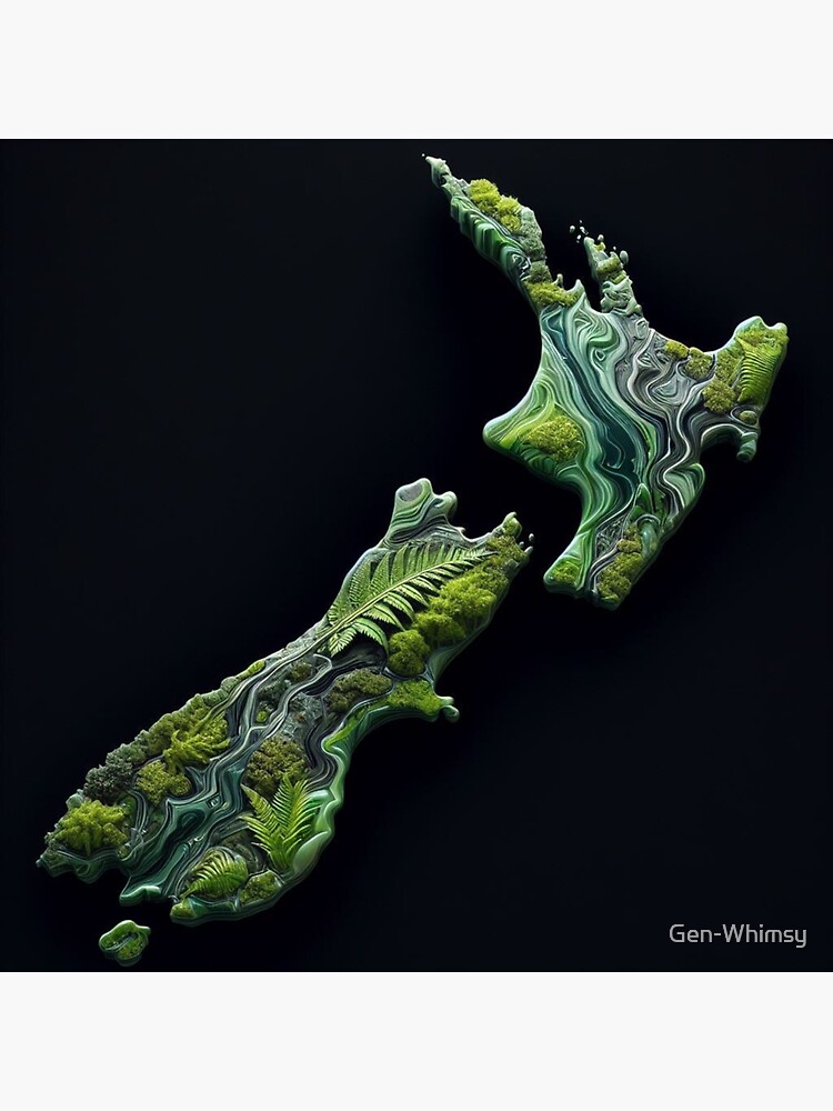 "Aotearoa New Zealand Veins of Greenstone-Pounamu (1)" Sticker for Sale by Gen-Whimsy | Redbubble