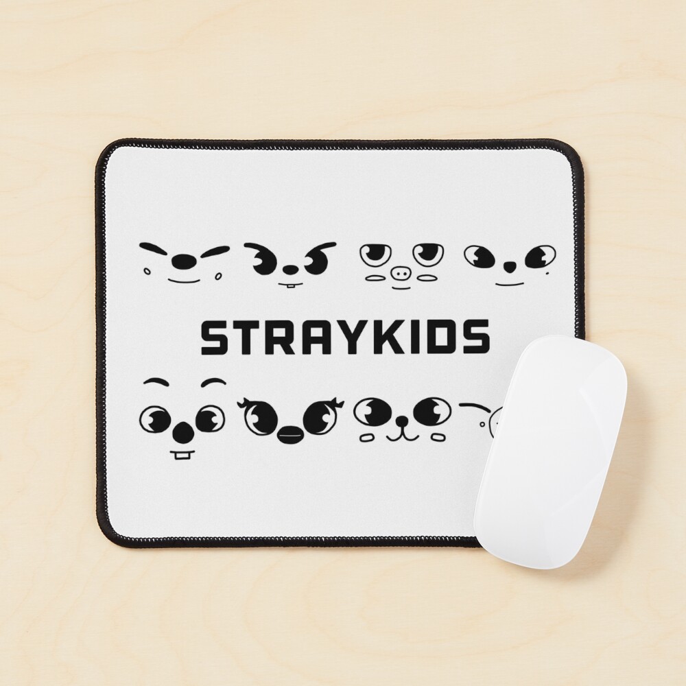 "Stray Kids - Skzoo Stray Kids Face with Name [BLACK OUTLINE]" Sticker ...