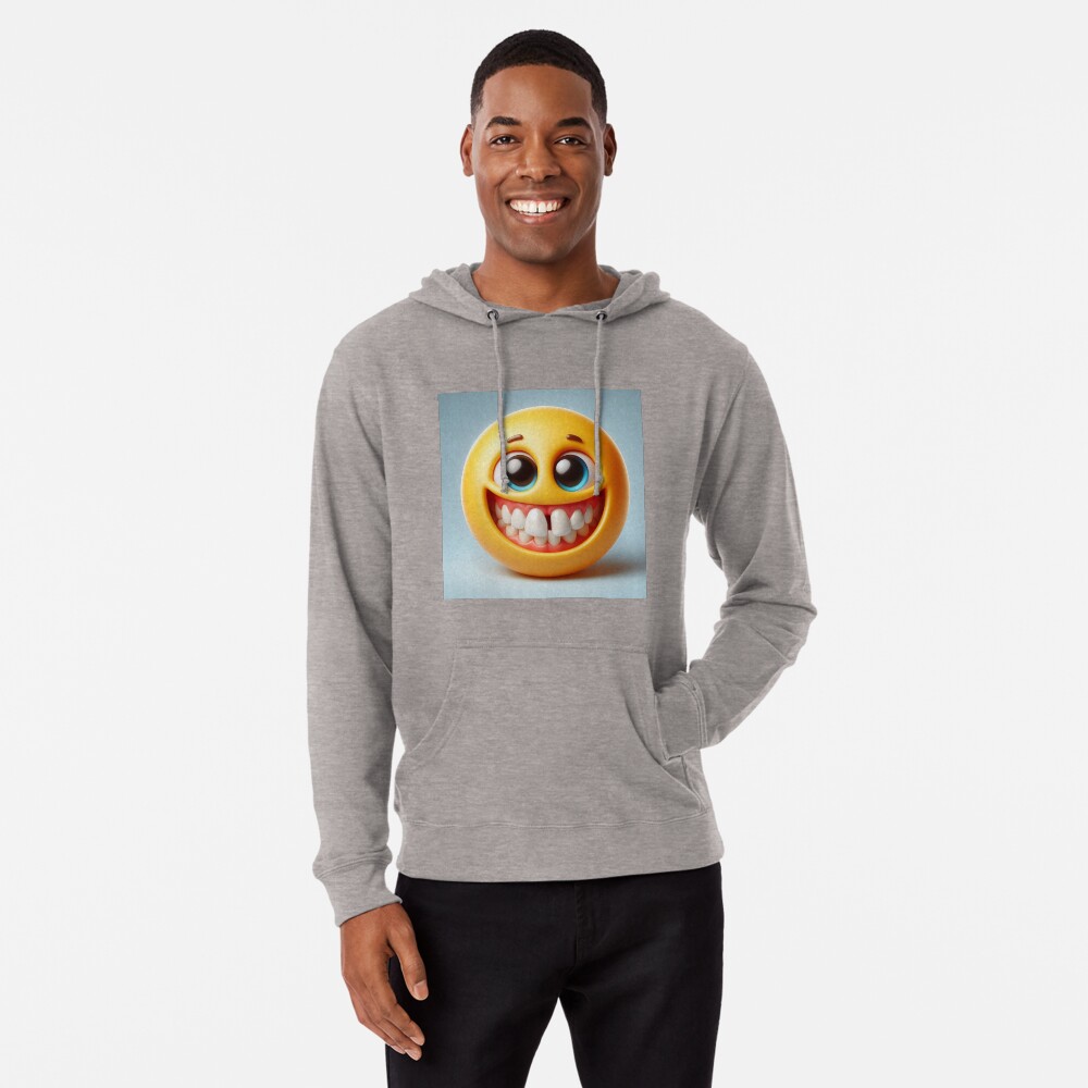 "Gap Tooth Yellow Smiley Emoji with Big Grin" Sticker for Sale by ...