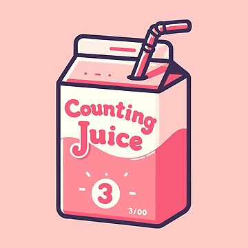 "Pink Counting Juice Box Drink" Sticker for Sale by SweetClicks123 ...