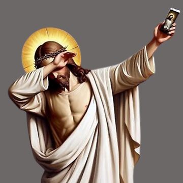 ""JESUS DAB": cute Jesus Dabbing gif." Sticker for Sale by Obinne ...