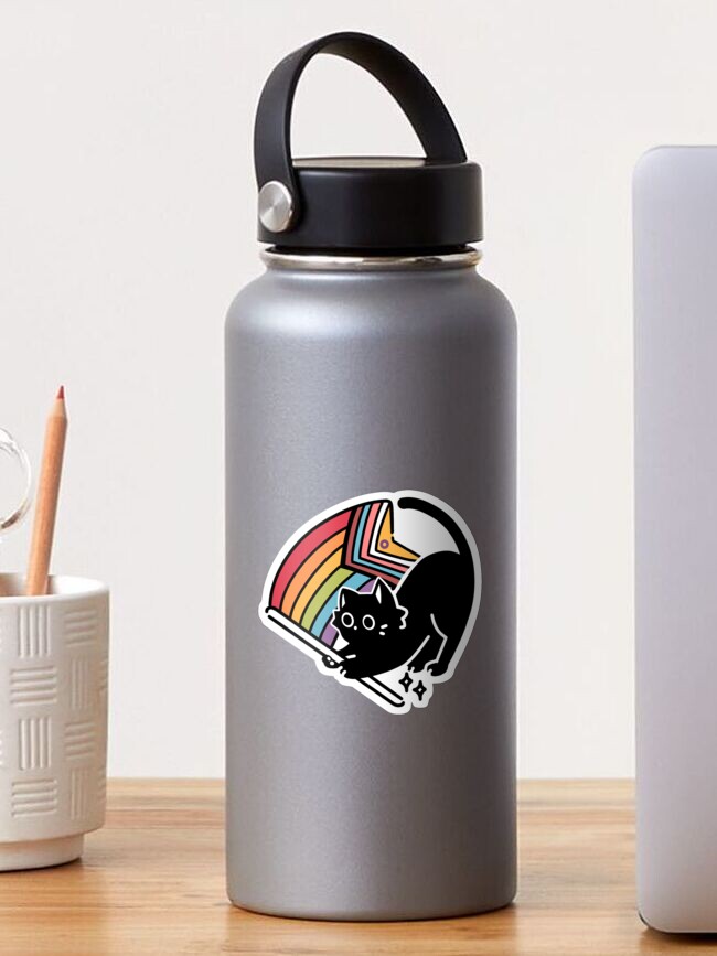 "Progressive Cat Pride" Sticker for Sale by Kyri45 | Redbubble