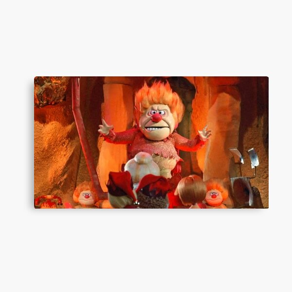 "Heat Miser Head Honcho" Canvas Print by Slinky-Reebs | Redbubble
