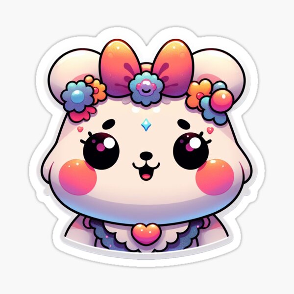 "Floral Bunny" Sticker for Sale by ivPrints | Redbubble