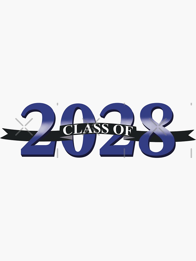 "Class of 2028 Banner" Sticker for Sale by esw22 | Redbubble