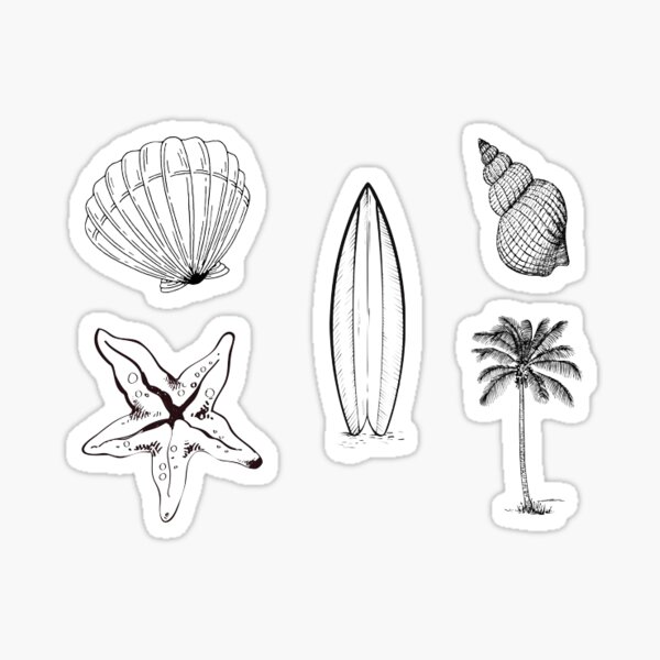 "Beach pack" Sticker for Sale by InfiniteSticker | Redbubble