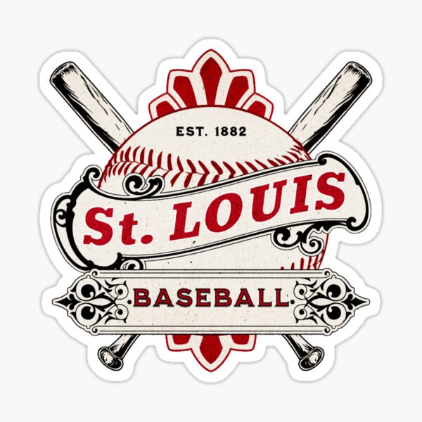 "St; Louis Baseball" Sticker for Sale by RiffRaffGraffix | Redbubble