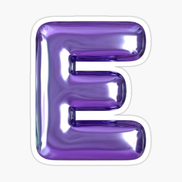 "E letter" Sticker for Sale by SlayDesignz | Redbubble