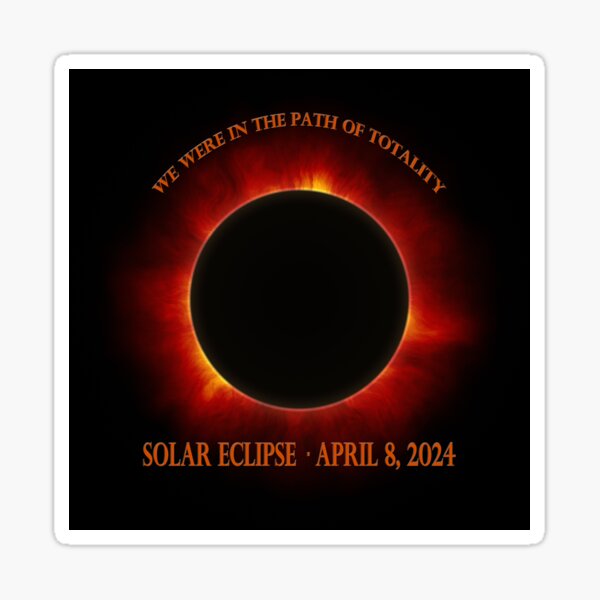 "Total Solar Eclipse" Sticker for Sale by FrankieCat | Redbubble