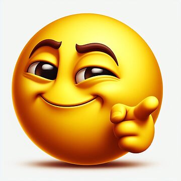 "Looking At You Kid Yellow Emoji Pointing at You" Sticker for Sale by ...