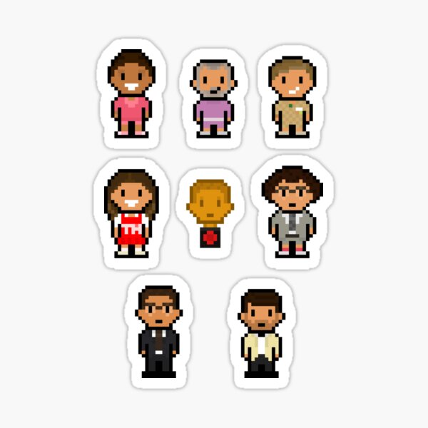 "Pixel Art Taskmaster New Zealand Series 4 design Sticker" Sticker for ...