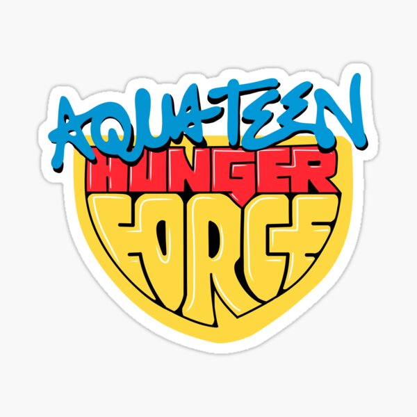 "Aqua Teen Hunger Force logo" Sticker for Sale by DewDonuts | Redbubble