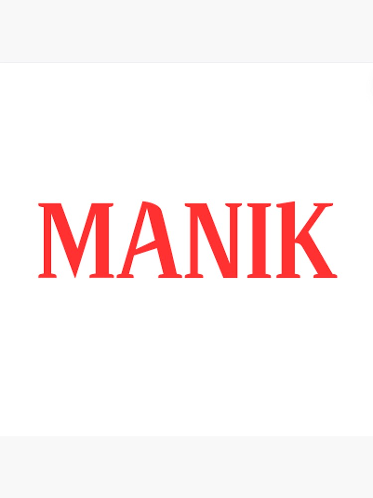 Manik Name Logo