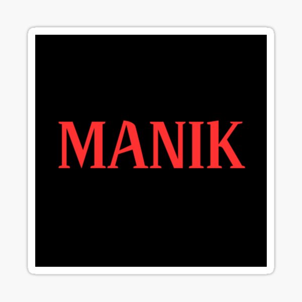 Manik Name Logo