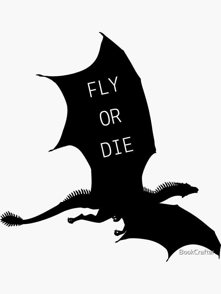 "Fourth Wing Sticker" Sticker for Sale by BookCrafter | Redbubble