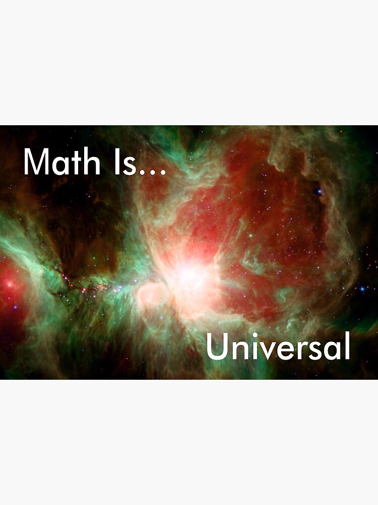 Lámina fotográfica «La matemática es universal» de Nixonwin | Redbubble