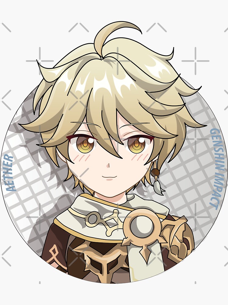 "Aether Genshin Impact fanart by HOROHARO" Sticker for Sale by H O R O ...