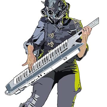 "Cirrus Ghoul Keytar- Ghost" Sticker for Sale by R0cKaNdMeTaL289 ...