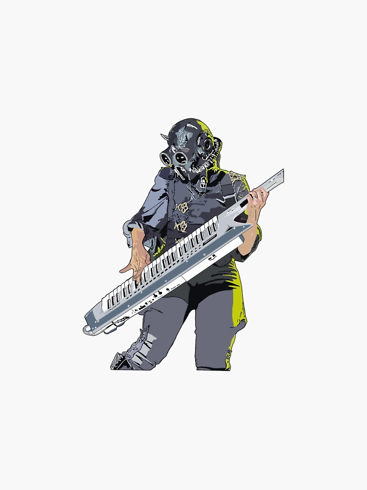 "Cirrus Ghoul Keytar- Ghost" Sticker for Sale by R0cKaNdMeTaL289 ...