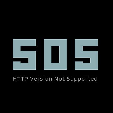 "HTTP status codes: 505(HTTP Version Not Supported)" Sticker for Sale ...