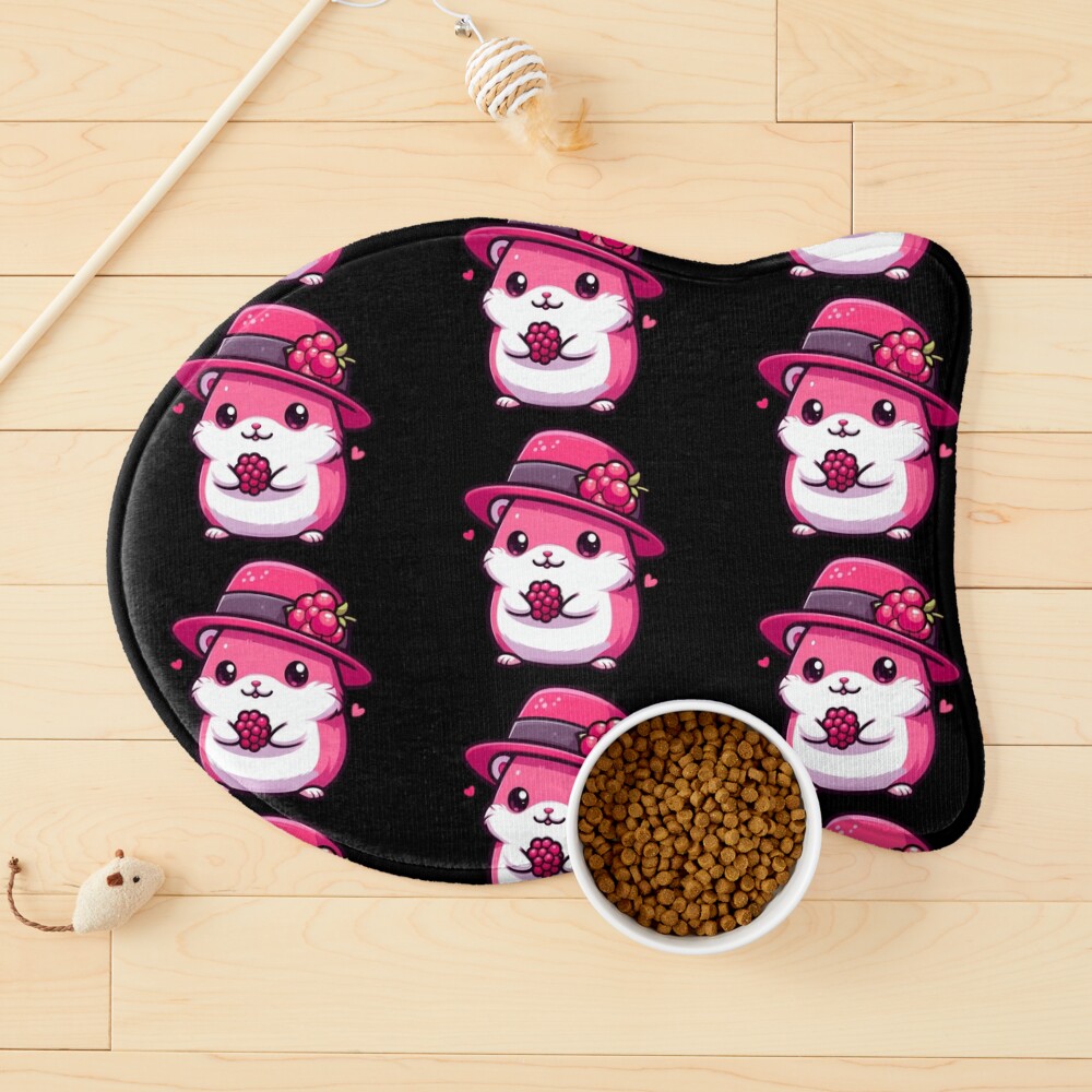 "Cute Pink Hamster Raspberry with Hat" Poster for Sale by Delidream ...