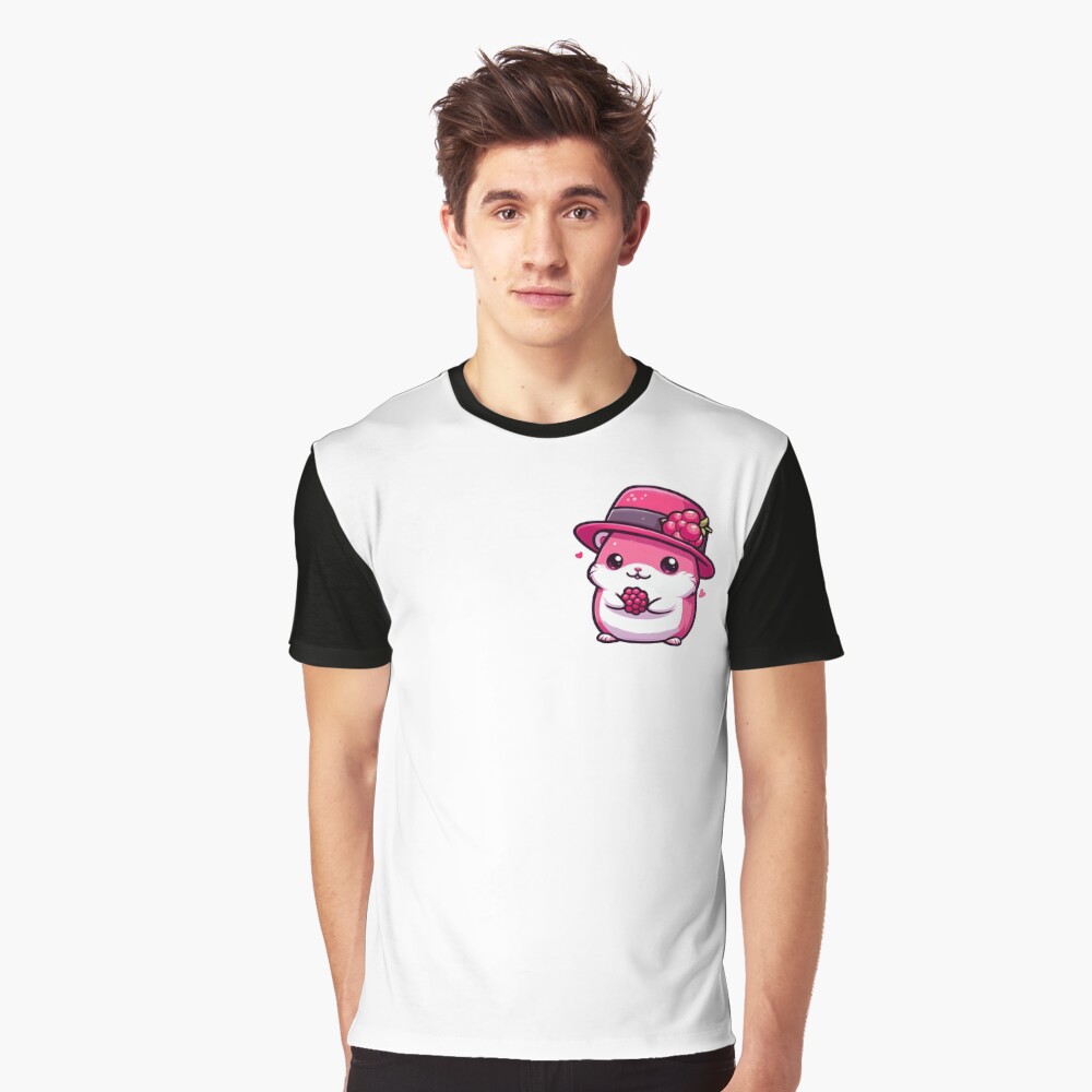 "Cute Pink Hamster Raspberry with Hat" Poster for Sale by Delidream ...