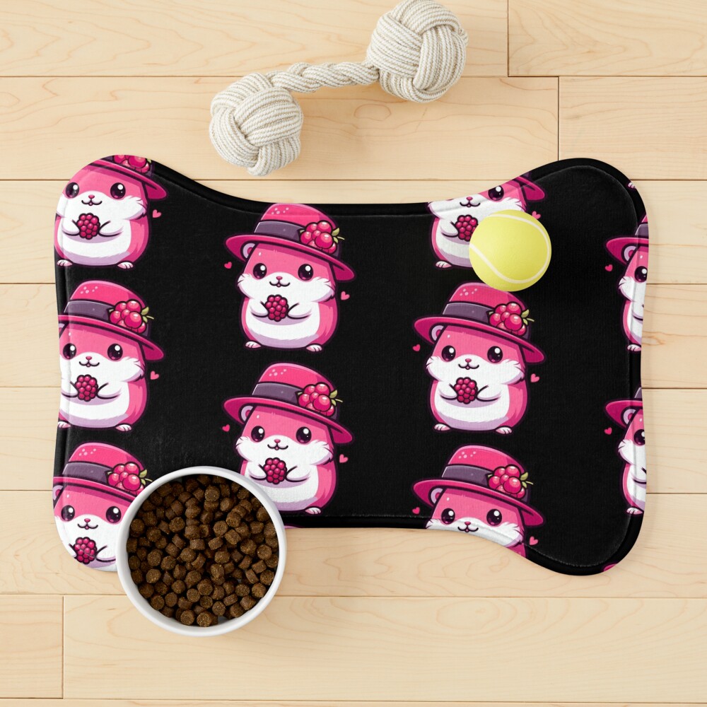 "Cute Pink Hamster Raspberry with Hat" Poster for Sale by Delidream ...