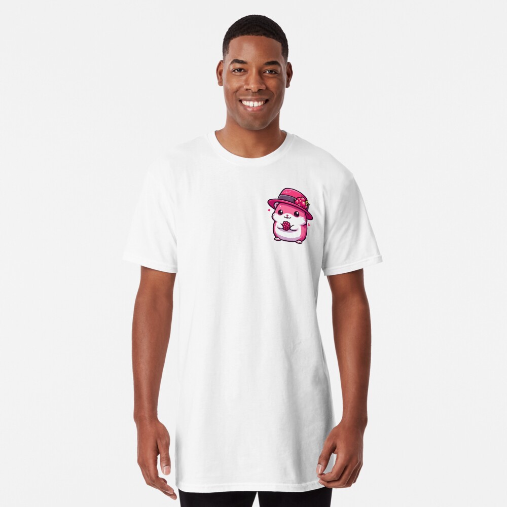 "Cute Pink Hamster Raspberry with Hat" Sticker for Sale by Delidream ...