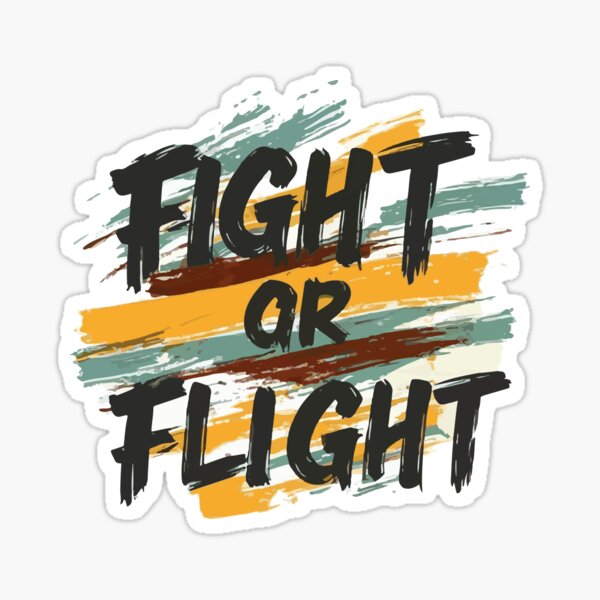 "Fight or Flight" Sticker for Sale by Decor-Craft | Redbubble