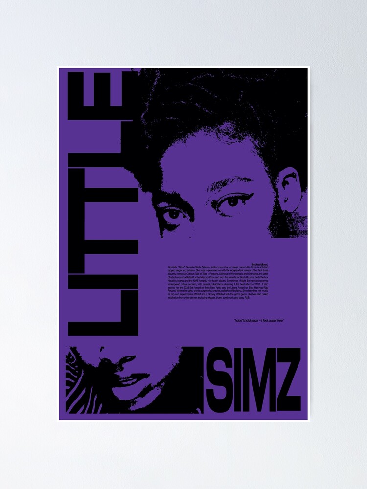 "Little Simz" Poster for Sale by responsemedia | Redbubble
