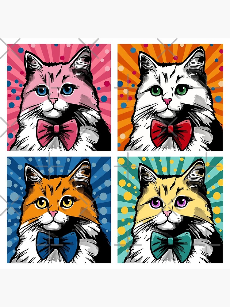 "Pop Art Cats" Poster for Sale by kilkennycat | Redbubble