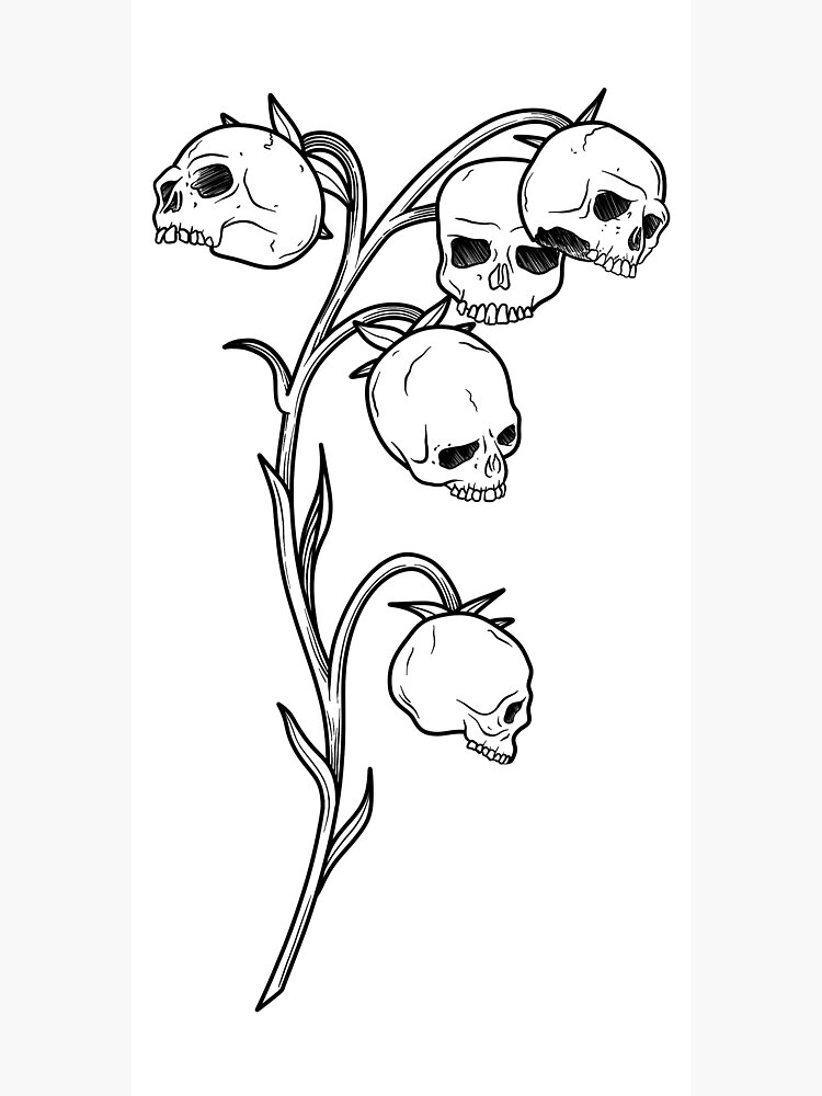 Snapdragon Flower Skull
