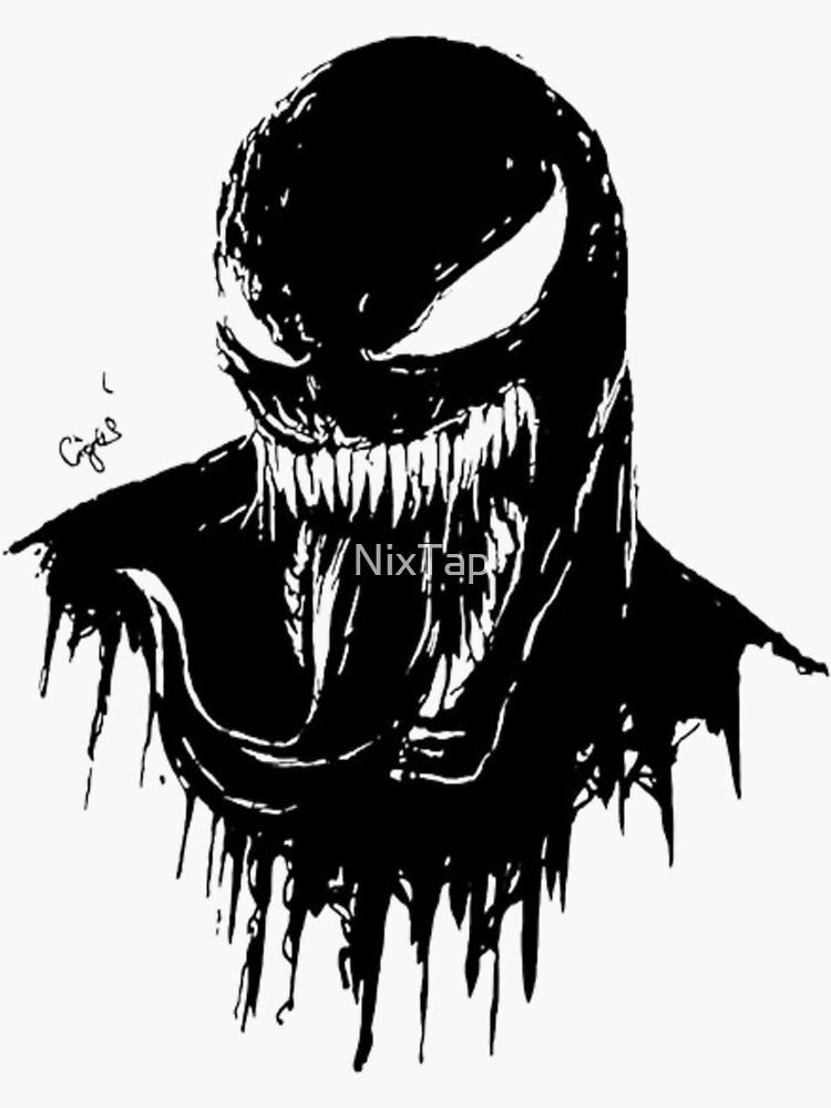 "Venom" Sticker for Sale by NixTap | Redbubble