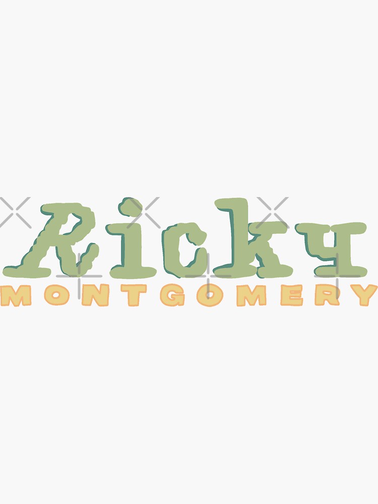 "Ricky Montgomery Logo " Sticker for Sale by Samanthasrodeo | Redbubble