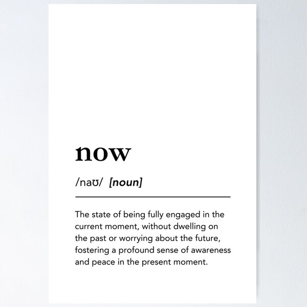 "The power of Now Definition word art. Mindfulness, Meditation, Yoga ...