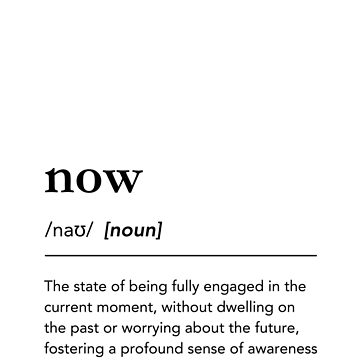 "The power of Now Definition word art. Mindfulness, Meditation, Yoga ...