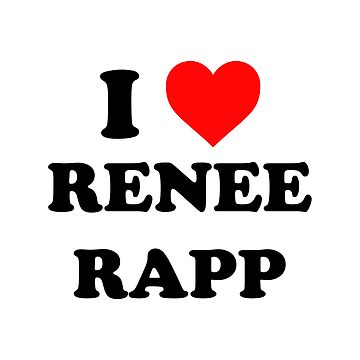 "i love renee rapp" Sticker for Sale by wordswithfonts | Redbubble
