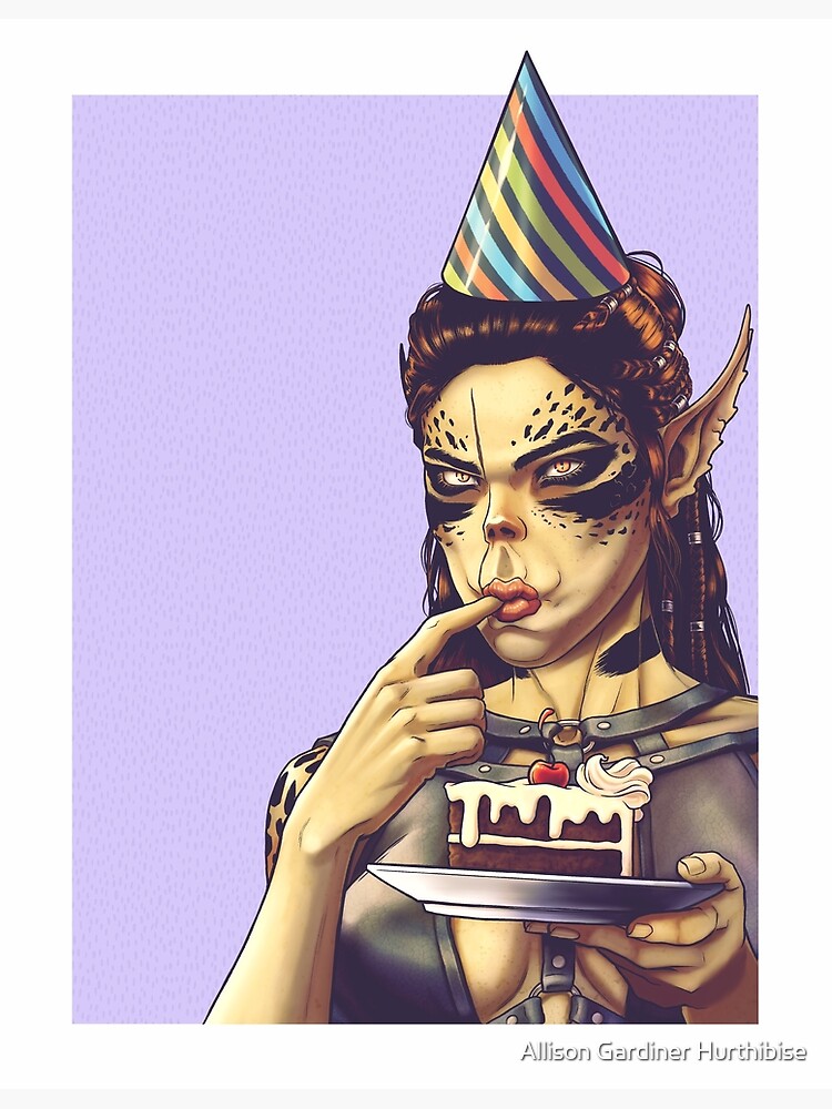 "Happy Birthday from Lae'zel" Greeting Card for Sale by Allison Gardiner Hurthibise | Redbubble