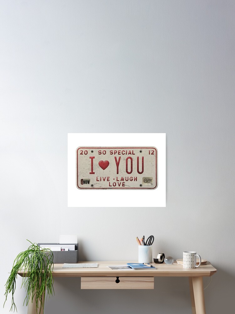 "cute license plate " Poster for Sale by poopiedeuce | Redbubble