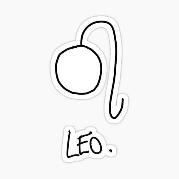 "leo" Sticker by mylovelyworld | Redbubble