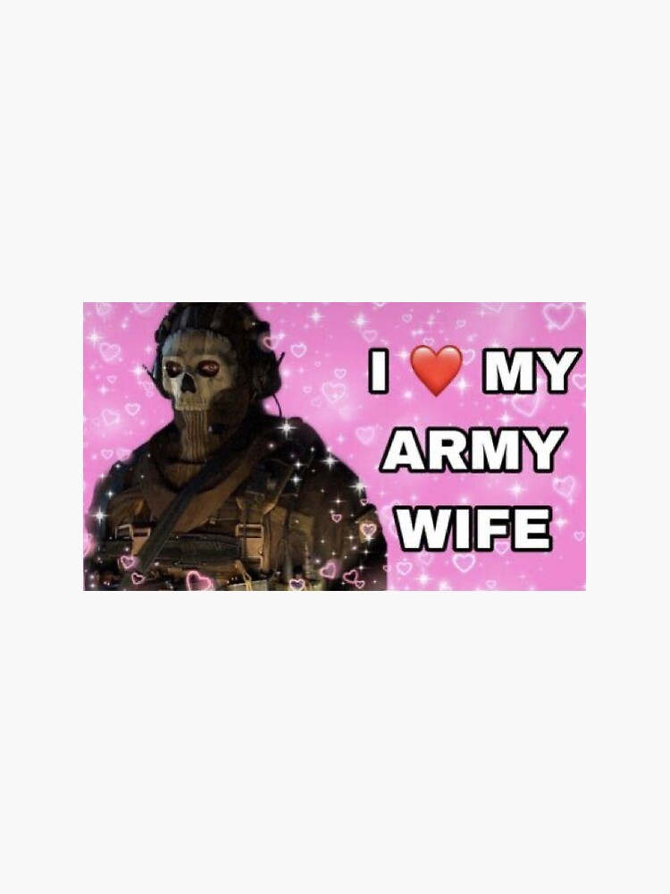 "i heart my army wife " Sticker for Sale by svens-hut | Redbubble