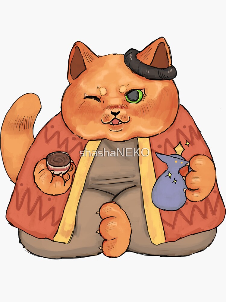 "Arabian cat" Sticker for Sale by shashaNEKO | Redbubble