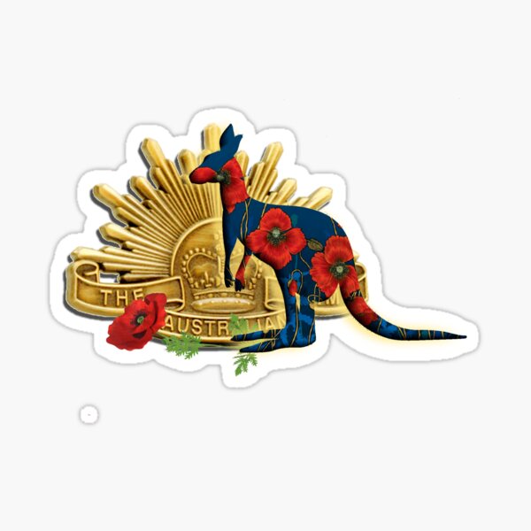 "ANZAC DAY MEMORIAL DESIGN" Sticker for Sale by coffeecountyjim | Redbubble