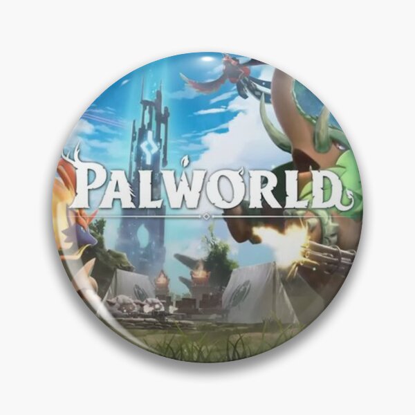 Button for Sale mit "Palworld, eine Palworld, eine Palworld, eine ...