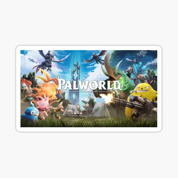 Sticker for Sale avec l'œuvre « Palworld un Palworld un Palworld un ...