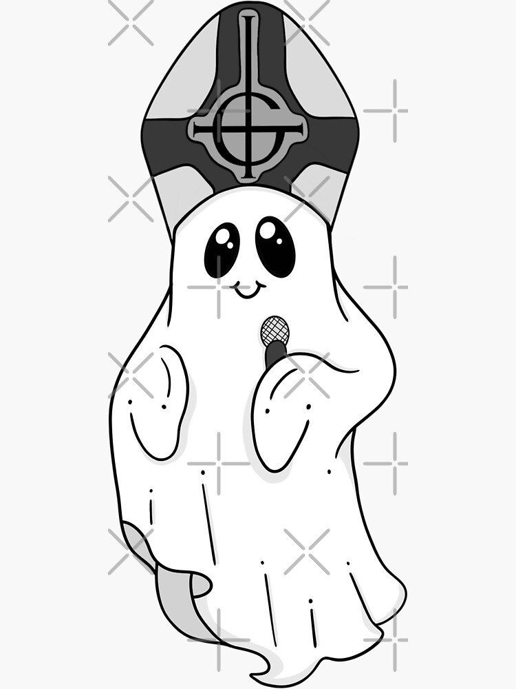 "Kawaii Secondo Ghost Design" Sticker for Sale by CharlottesArtz ...