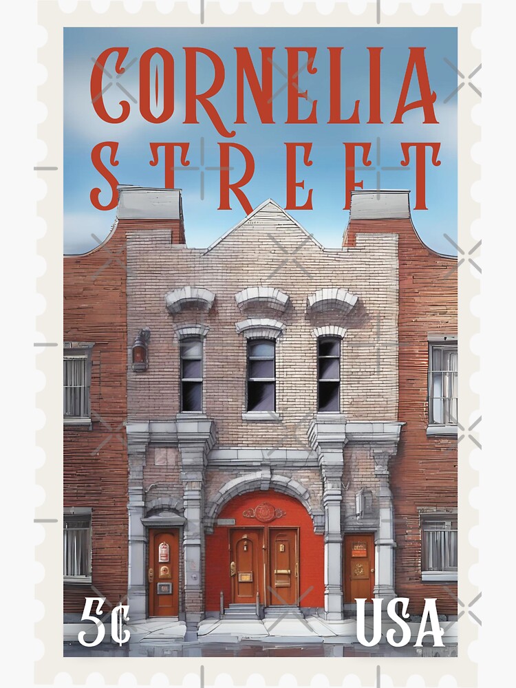 Cornelia Street - Taylor Sticker - Postage Stamp Sticker sold by ...