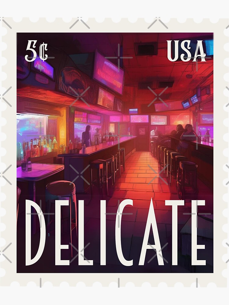 Delicate - Taylor Sticker - Postage Stamp Sticker sold by Garish Nita ...