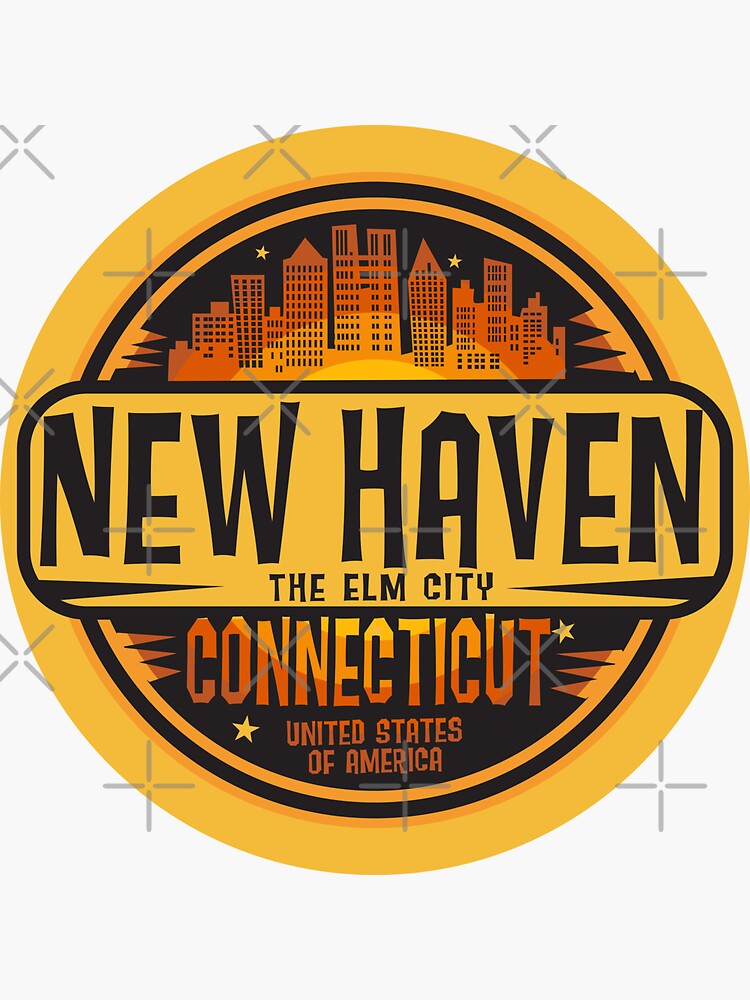 "New Haven, Connecticut" Sticker for Sale by studio838 | Redbubble
